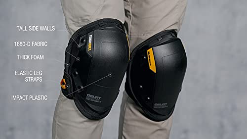 ToughBuilt - Gelfit ™ Rocker Professional Knee Pads - SnapShell ™ Compatible - (TB-KP-G201)