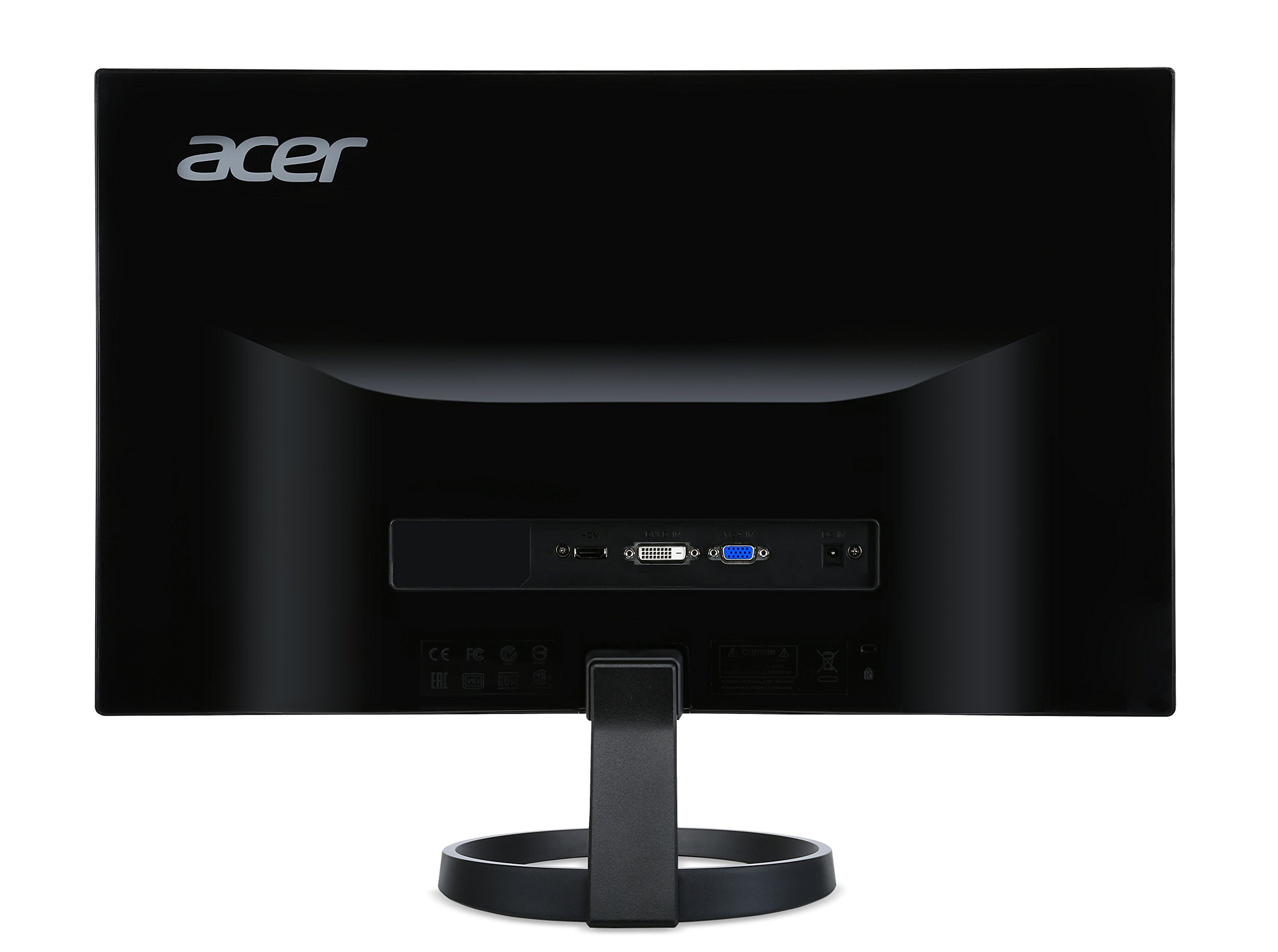 Acer 23.8” Full HD 1920 x 1080 IPS Zero Frame Home Office Computer Monitor - 178° Wide View Angle - 16.7M - NTSC 72% Color Gamut - Low Blue Light - Tilt Compatible - VGA HDMI DVI R240HY bidx