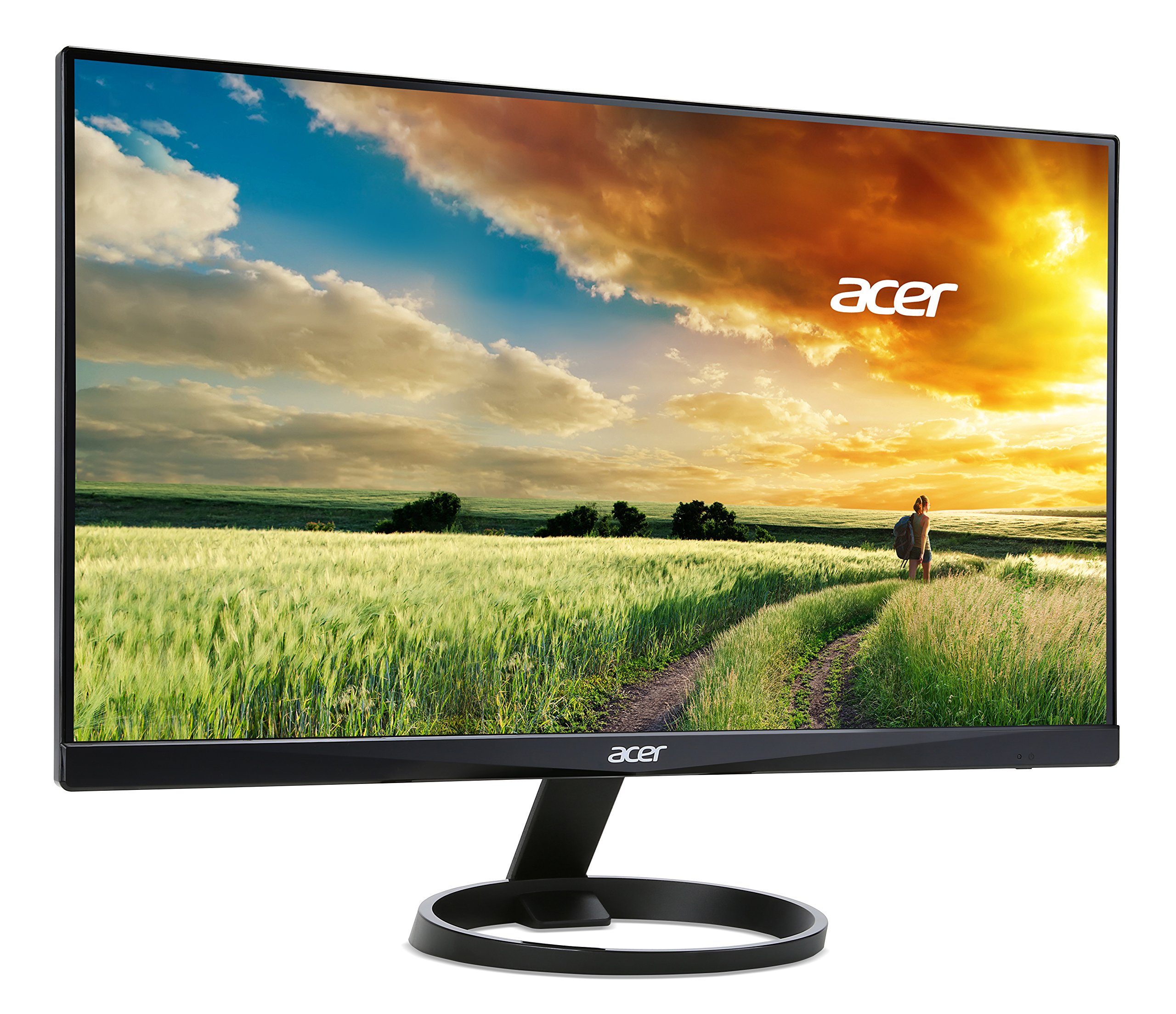 Acer 23.8” Full HD 1920 x 1080 IPS Zero Frame Home Office Computer Monitor - 178° Wide View Angle - 16.7M - NTSC 72% Color Gamut - Low Blue Light - Tilt Compatible - VGA HDMI DVI R240HY bidx