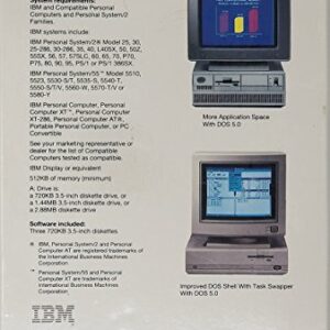 DOS 5.0 Disk Operating System - 3.5-INCH DISKETTES - NOT CD-ROM - 3.5-INCH DISKETTES - NOT CD ROM - IBM PROGRAMMING FAMILY by IBM