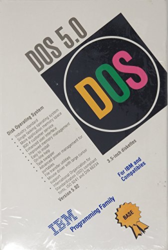 DOS 5.0 Disk Operating System - 3.5-INCH DISKETTES - NOT CD-ROM - 3.5-INCH DISKETTES - NOT CD ROM - IBM PROGRAMMING FAMILY by IBM