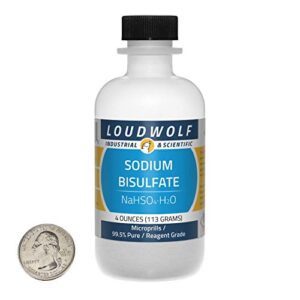 sodium bisulfate/microprills / 4 ounces / 99.5% pure reagent grade