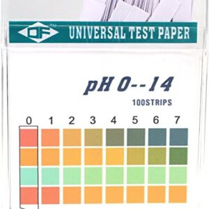 BIPEE Plastic pH Test Strips, Universal Application (pH 0~14), 100 Strips