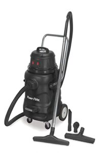 powr-flite pf58 dual motor wet dry vacuum with polyethylene tank and tool kit, 20 gal capacity