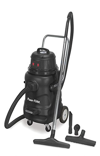 Powr-Flite PF58 Dual Motor Wet Dry Vacuum with Polyethylene Tank and Tool Kit, 20 gal Capacity