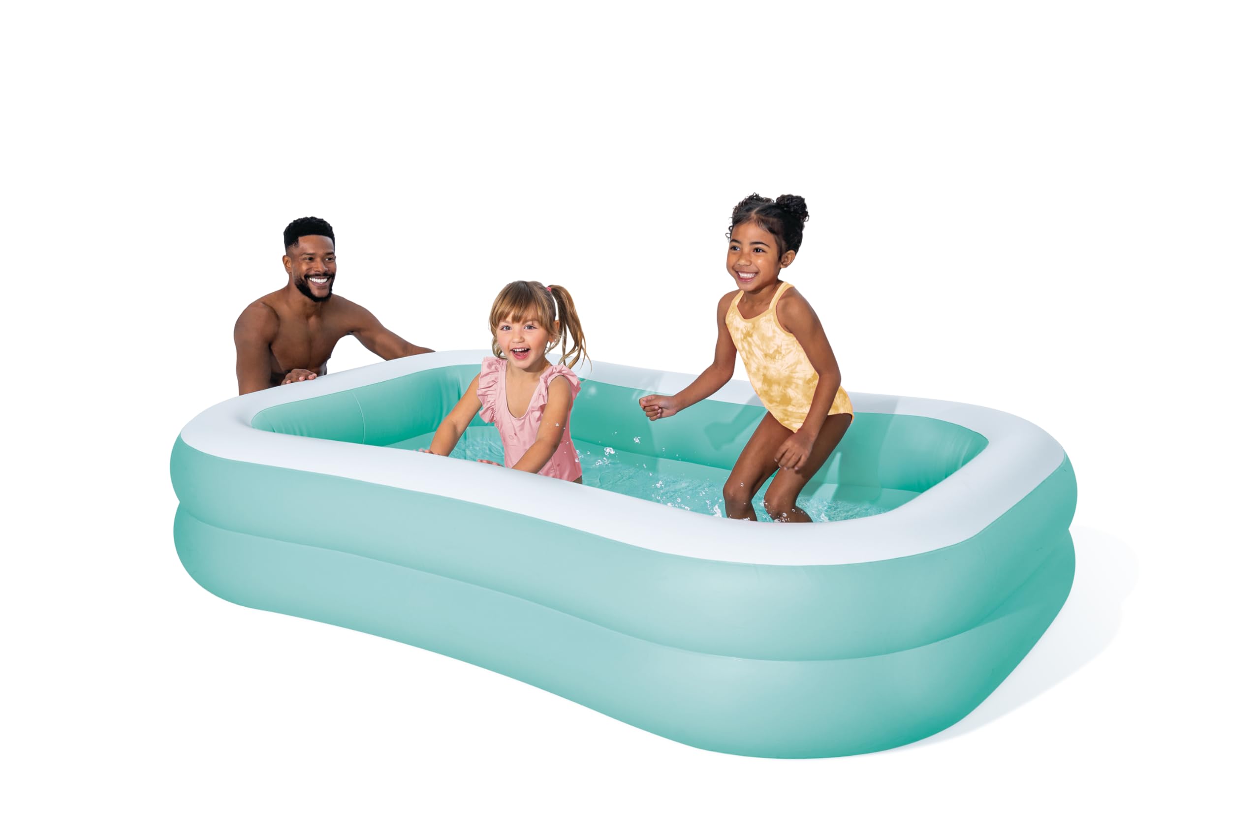 INTEX 57181EP Swim Center Inflatable Family Pool: 159 Gallon Capacity – 90" x 60" x 19" – Color May Vary