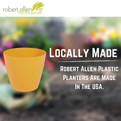 Robert Allen Home & Garden PIM01287 Charlevoix Durares Planter, 12" - Harvest