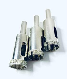 drillglass 9/16" diamond core drill bit (3 pack) for glass and tile | free beginner's drilling guide | you’ll drill glass and tile (916dhs-3)