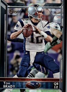 2015 topps football card #125 tom brady