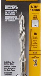 DEWALT Drill Tap, UNC, 5/16-Inch (DWADT51618)