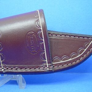 Custom Cross Draw Leather Knife Sheath for Schrade Old-timer sharp Finger Style Knife Number 15 20t.