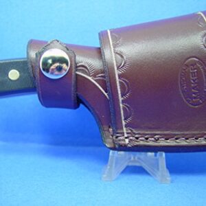 Custom Cross Draw Leather Knife Sheath for Schrade Old-timer sharp Finger Style Knife Number 15 20t.