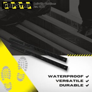 GripStrips Anti-Slip Treads - 8 Pack, Black (32" x 2") - Outdoor Non-Slip Tread Strips - Waterproof Safety Traction Strips for Stairs, Ramps, Boats, Ladders, Wood, Concrete, Metal, Composite