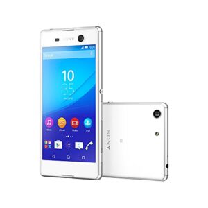 sony xperia m5 e5653 16gb 5-inch 4g lte factory unlocked (white) - international stock no warranty