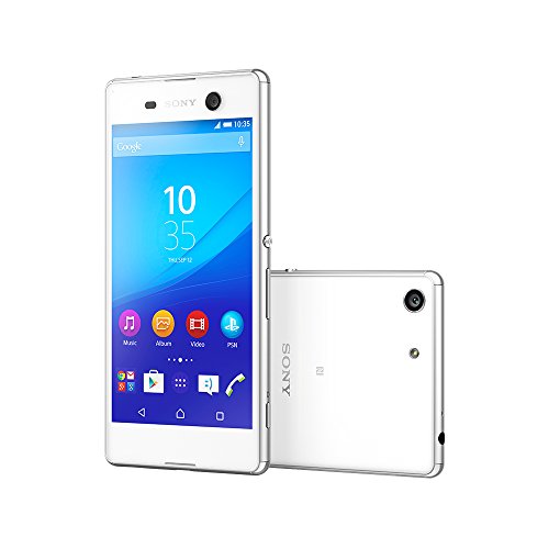 Sony Xperia M5 E5653 16GB 5-inch 4G LTE Factory Unlocked (WHITE) - International Stock No Warranty