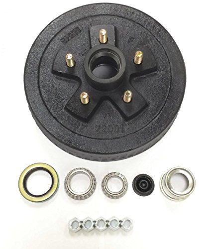 Trailer 5 on 4.5" B.C. Hub Drum Kits with 10"x2-1/4" Electric Brakes for 3500 Lbs Axle