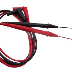 Retractable PVC Tip Test Lead Set, Right Angle,adjustable length Red+black