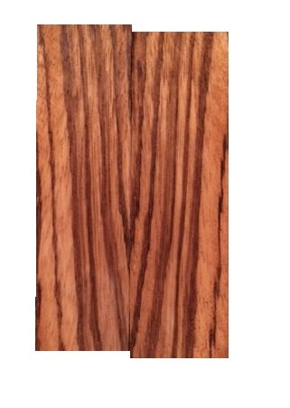 Zebrawood Knife Scales - 3/8"x1.5"x5" - 2 Pack