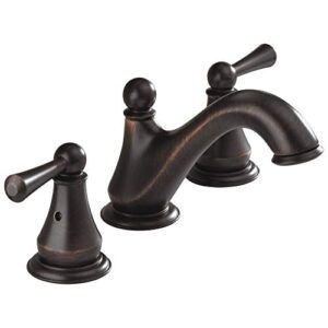 delta faucet haywood widespread bathroom faucet 3 hole, bronze bathroom faucet, bathroom sink faucet, drain assembly, venetian bronze 35999lf-rb