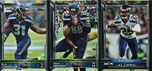 Seattle Seahawks 2015 Topps Complete Regular Issue 23 Card NFL Team Set Including Russell Wilson, Marshawn Lynch, Richard Sherman and Others