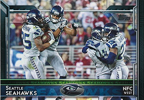 Seattle Seahawks 2015 Topps Complete Regular Issue 23 Card NFL Team Set Including Russell Wilson, Marshawn Lynch, Richard Sherman and Others