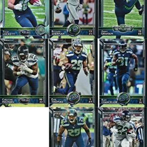 Seattle Seahawks 2015 Topps Complete Regular Issue 23 Card NFL Team Set Including Russell Wilson, Marshawn Lynch, Richard Sherman and Others