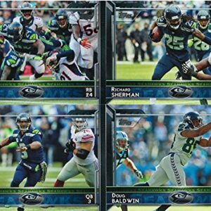 Seattle Seahawks 2015 Topps Complete Regular Issue 23 Card NFL Team Set Including Russell Wilson, Marshawn Lynch, Richard Sherman and Others