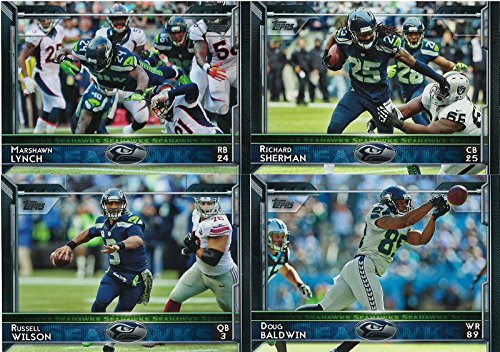 Seattle Seahawks 2015 Topps Complete Regular Issue 23 Card NFL Team Set Including Russell Wilson, Marshawn Lynch, Richard Sherman and Others