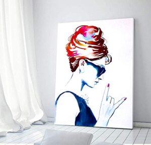 audrey rocks wall decor - unique contemporary art for salon - nail, beauty & hair salon decor