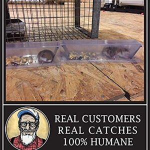 Grandpa Gus's CCT-2 Humane Live Catch & Release Critter & Rodent Trap, Indoor/Outdoor Reusable with No Poison/Glue & No Killing (Pack of 2)