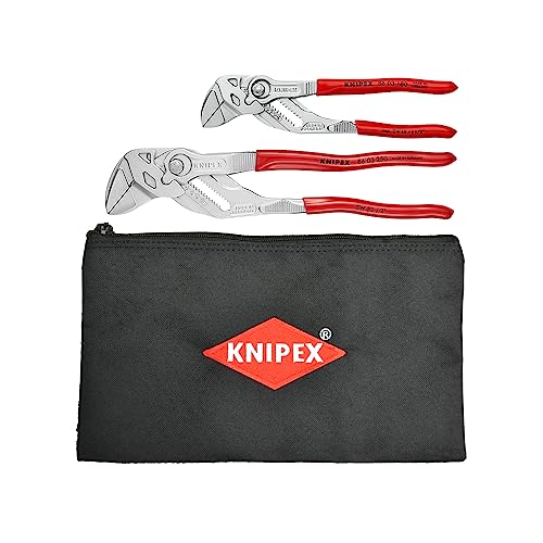 KNIPEX 2 Pc Pliers Wrench Set w/ Keeper Pouch