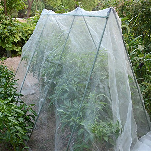 10x15Ft Mosquito Bug Insect Bird Fine Mesh Net Barrier Hunting Blind Garden Screen Netting for Protect Your Plant Fruits Flower