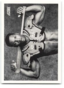 1990 score bo jackson black and white - football / baseball card #697