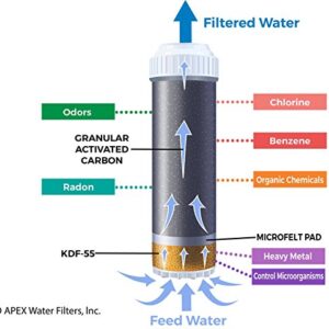 APEX MR-1020 Countertop Water Filter (Clear)