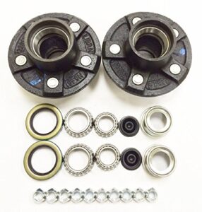 libra trailer 5 lugs idler hub kits 5 on 4.5 5x4.5 for 3500 lbs axle 22017k pack 2