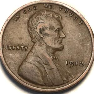 1912 P Lincoln Wheat Cent Penny Seller Very Fine