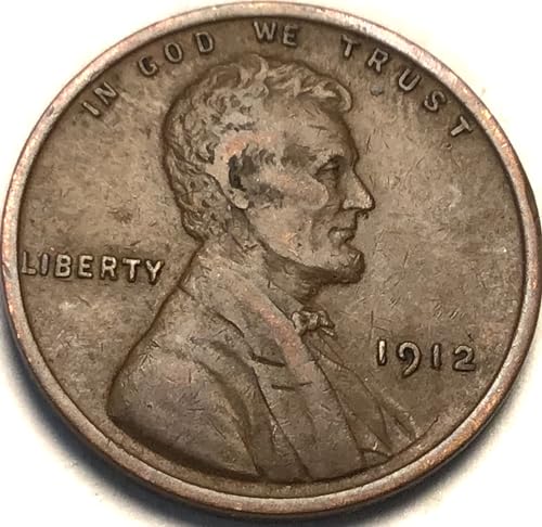 1912 P Lincoln Wheat Cent Penny Seller Very Fine