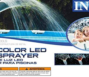 Intex Multi-Color LED Pool Fountain for Above Ground Pools, Fits Metal Frame and Ultra Frame Pools