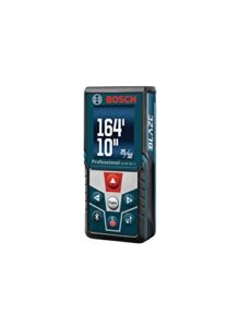 bosch blaze glm50c bluetooth enabled 165ft laser distance measure with color backlit display