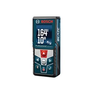 BOSCH Blaze GLM50C Bluetooth Enabled 165ft Laser Distance Measure with Color Backlit Display