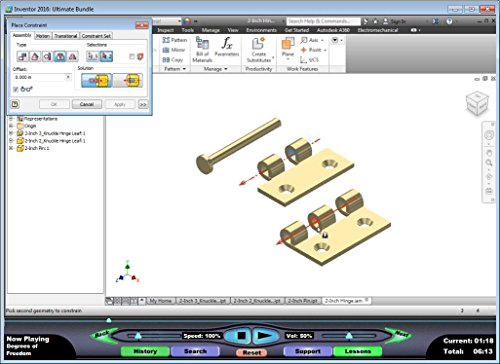 Autodesk Inventor 2016: Assemblies and Advanced Concepts – Video Training Course