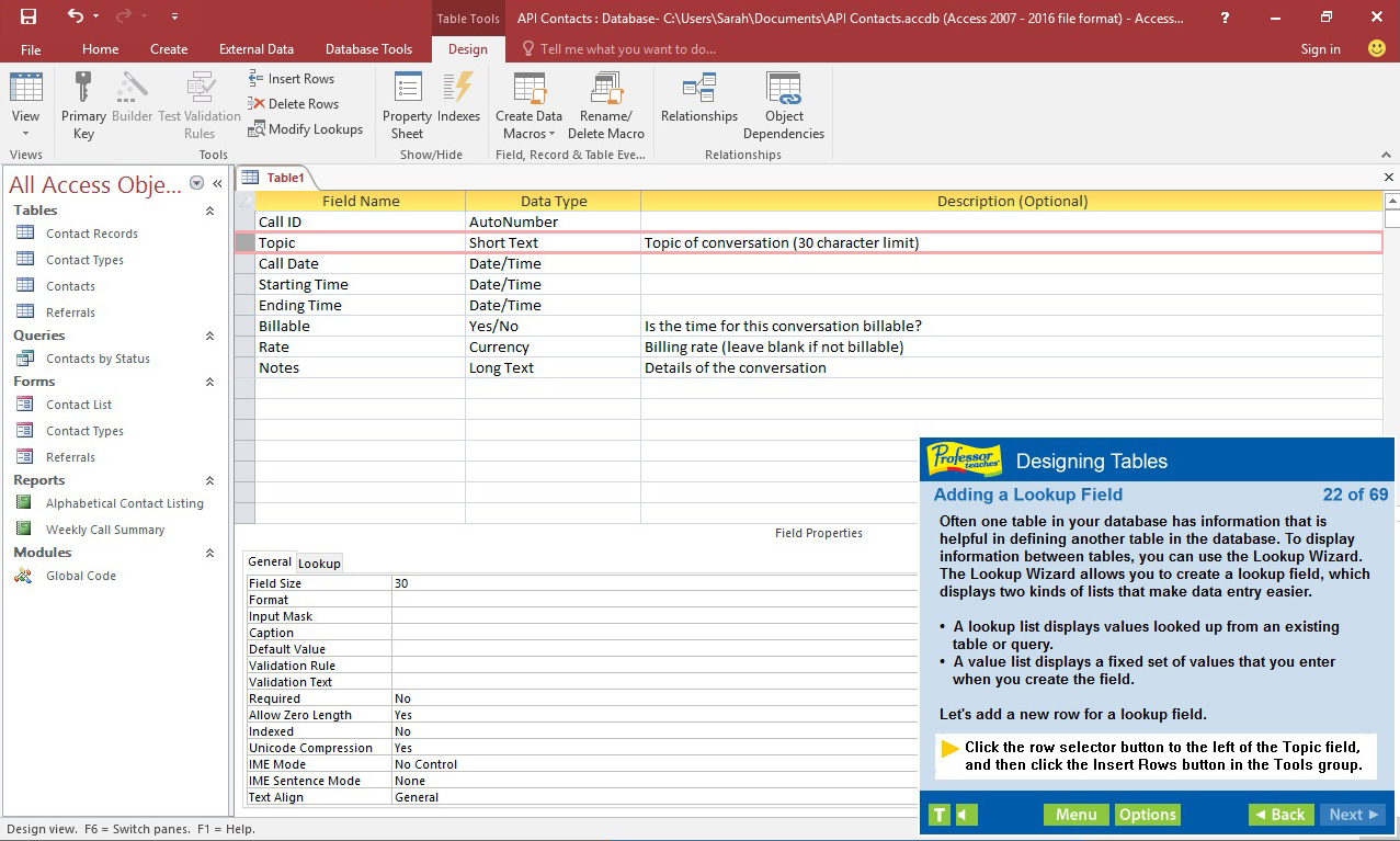 Professor Teaches Access 2016 [Download]