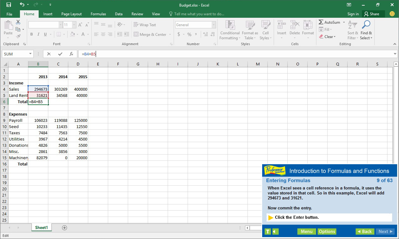 Professor Teaches Excel 2016 [Download]