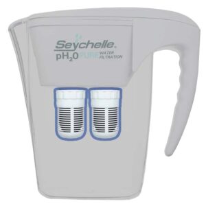 Seychelle pH2O Alkaline Water Filter Pitcher Replacement - 2 Pack