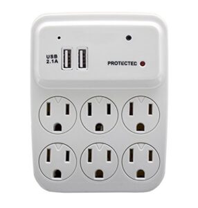 spy-max functional plug-in wall outlet with usb hidden camera - 1080p spy camera with digital video recorder & removable sd card - motion activated wall charger hidden camera recorder for home - white