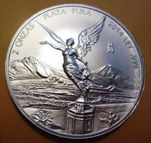 2014 2 oz mexico libertad silver brilliant uncirculated