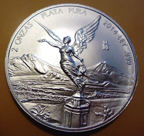 2014 2 oz Mexico Libertad Silver Brilliant Uncirculated