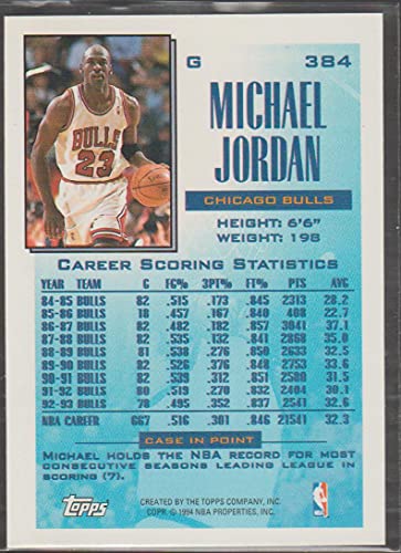 Michael Jordan (Basketball Card) 1993-94 Topps - [Base] #384