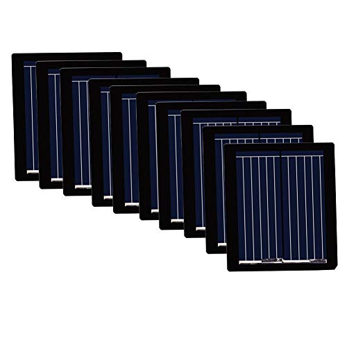 1V 80mAh 0.08W 30X25mm Micro Mini Power Small Solar Cell Panel Module for DIY Solar Light Phone Charger Toy Flashlight Power Bank (10)