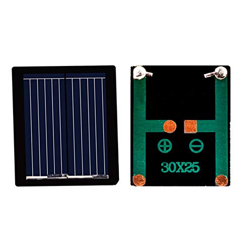 1V 80mAh 0.08W 30X25mm Micro Mini Power Small Solar Cell Panel Module for DIY Solar Light Phone Charger Toy Flashlight Power Bank (10)